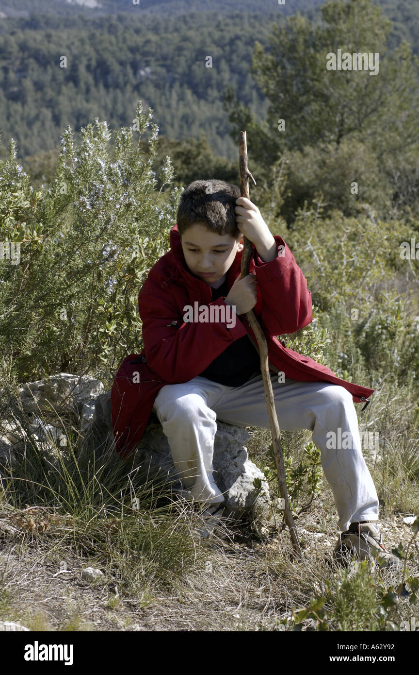 Guy with walking stick hi-res stock photography and images - Alamy