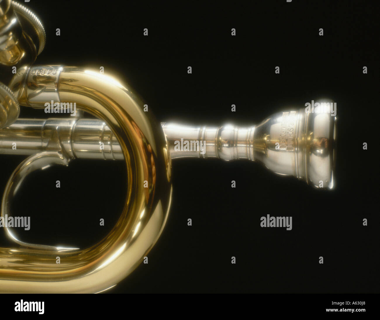 Close-up of trumpet Stock Photo - Alamy