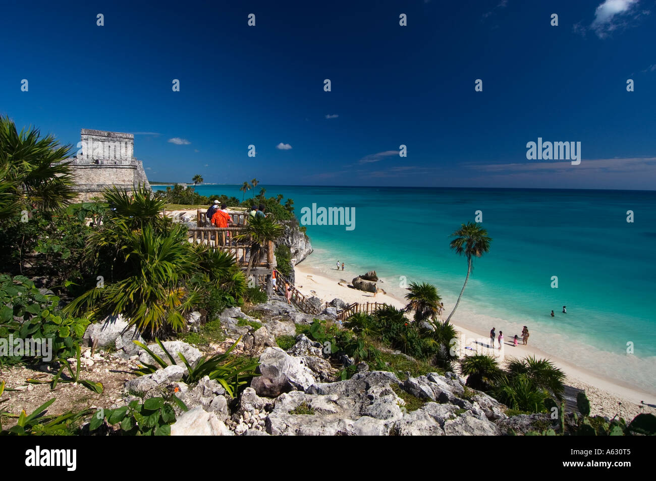 Tulum mayan ruins Yucatan Mexico Stock Photo - Alamy