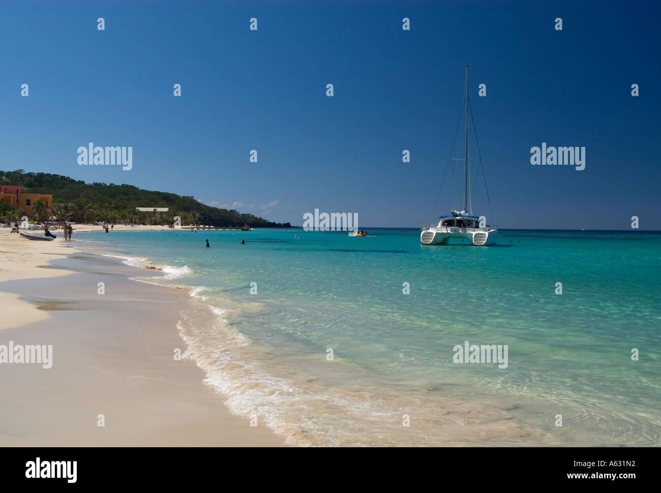 West Bay beach Roatan Stock Photo - Alamy