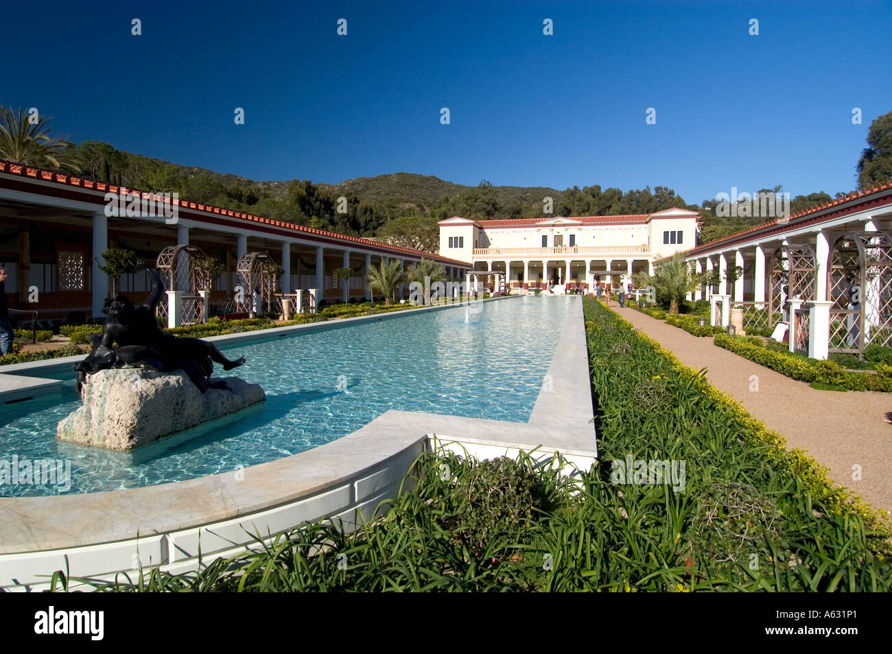 The Getty Villa Museum Malibu California Stock Photo - Alamy