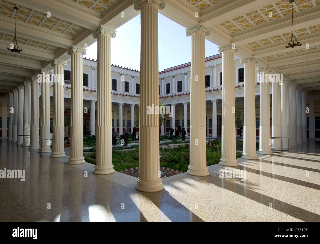 The Getty Villa Museum Malibu California Stock Photo - Alamy