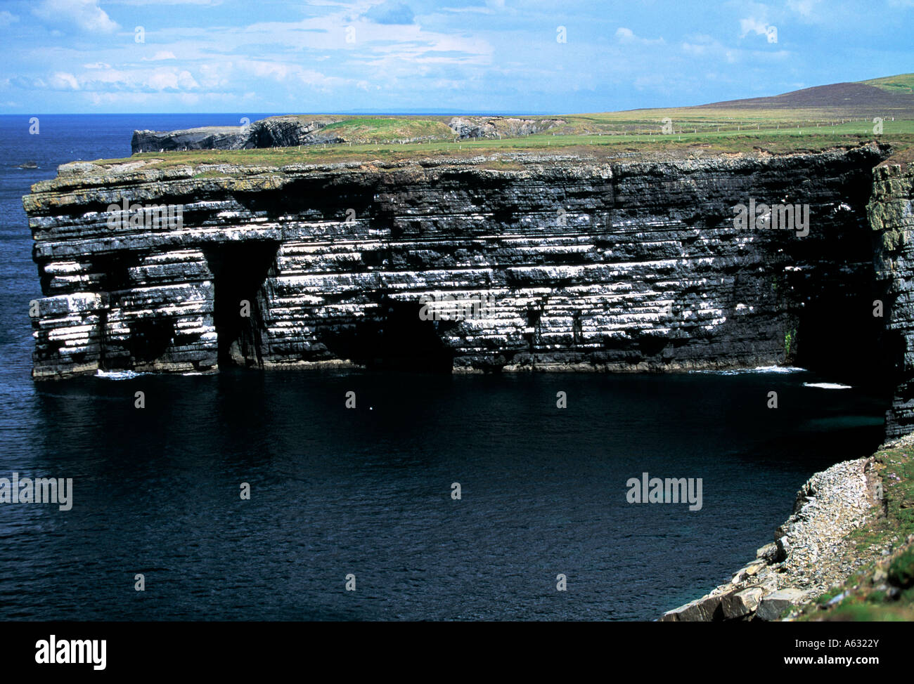 steep rock faces on european atlantic coast, beauty in nature Stock ...