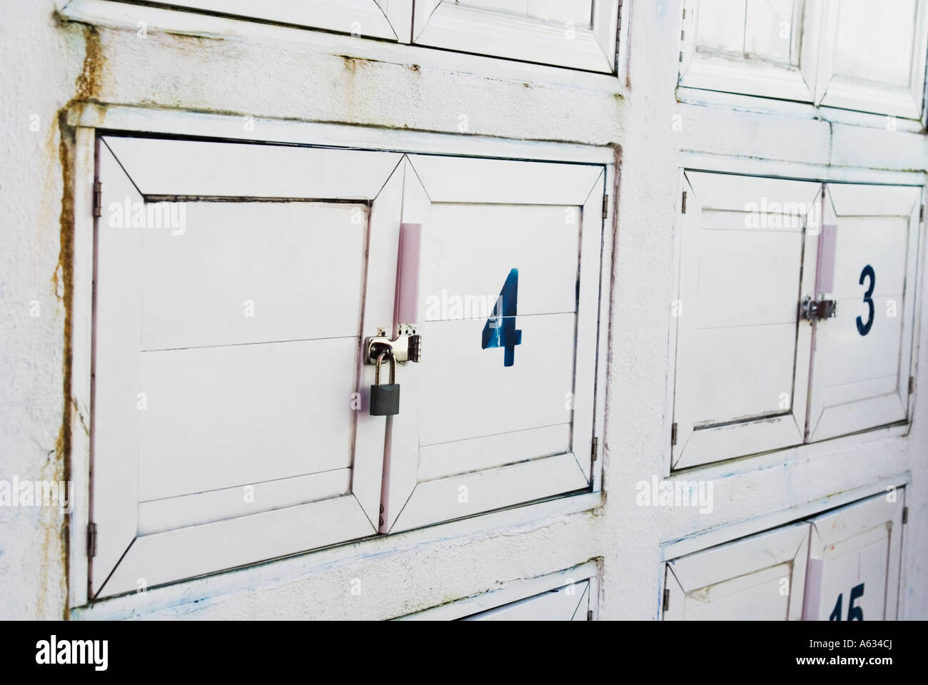 Secured lockers hi-res stock photography and images - Alamy