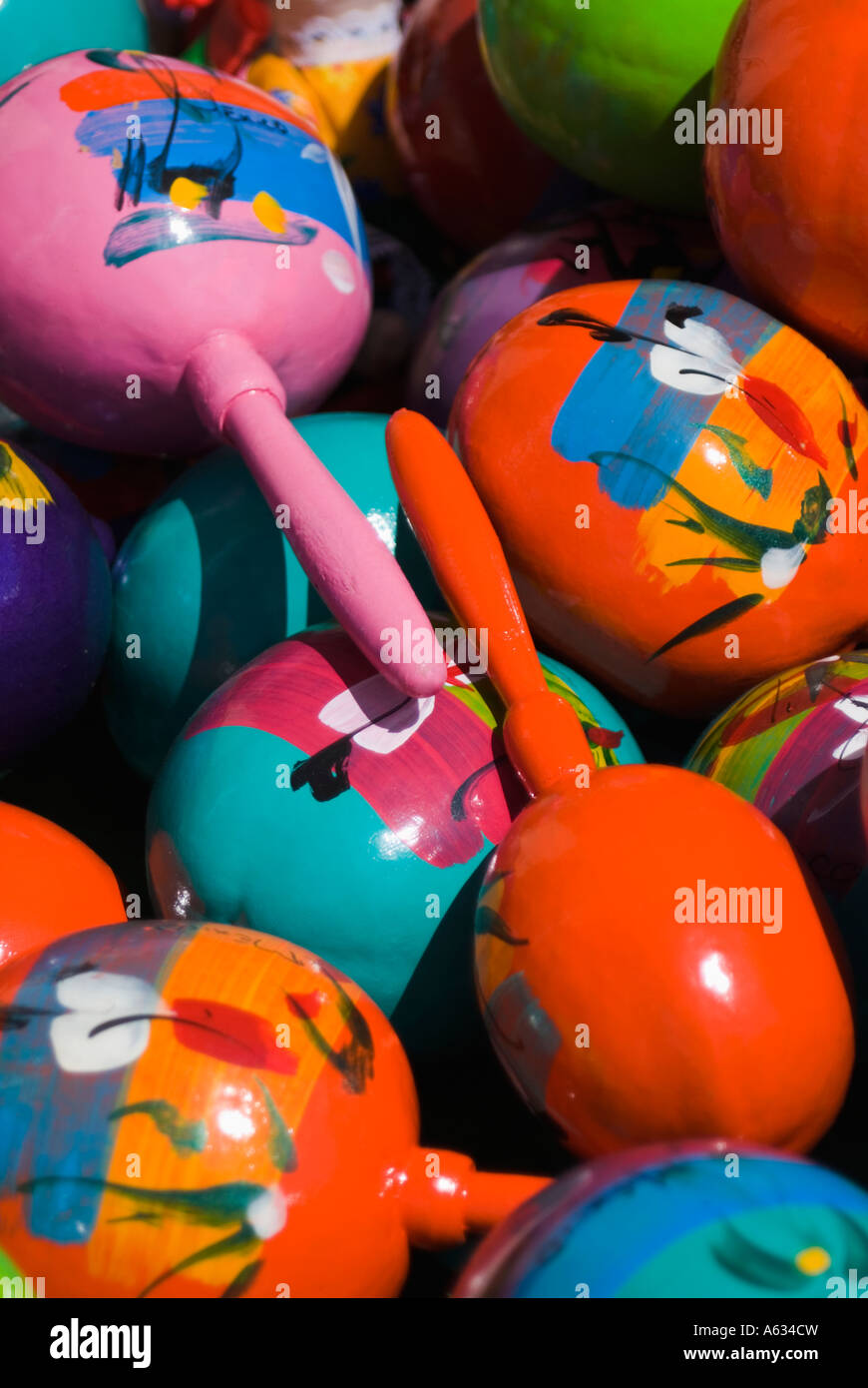 Colourful painted maracas hi-res stock photography and images - Alamy