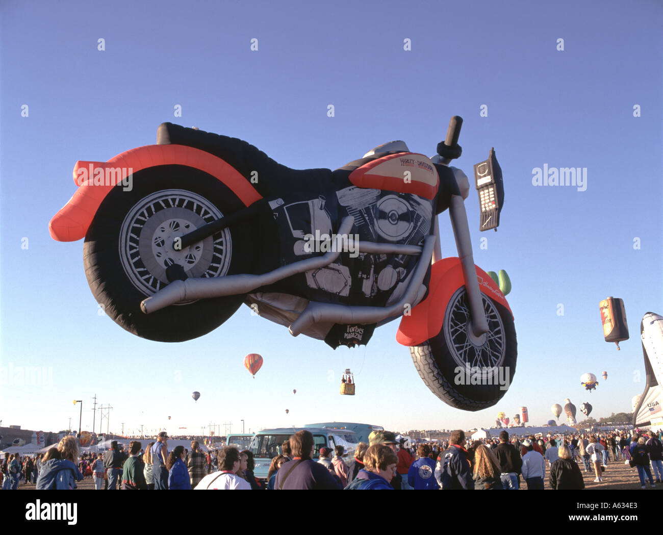 Giant Harley Davidson hot air balloon Stock Photo - Alamy