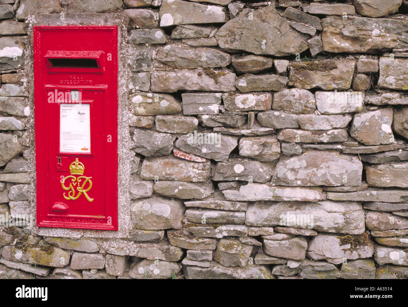 Post Box George VI Stock Photo - Alamy