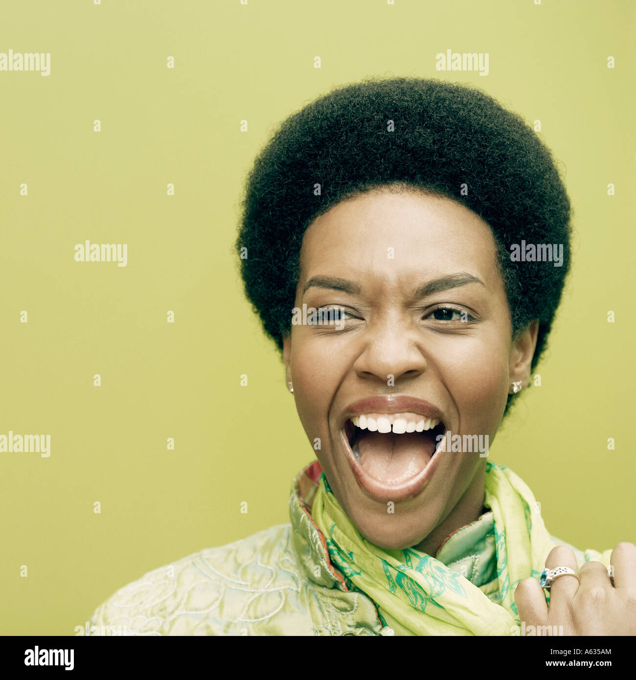 African woman laughing exciting hi-res stock photography and images - Alamy