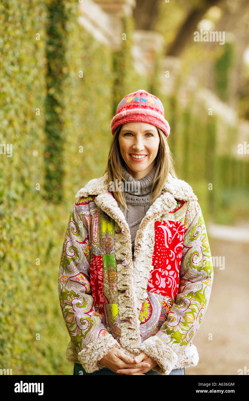 Woman standing on ivy hi-res stock photography and images - Alamy