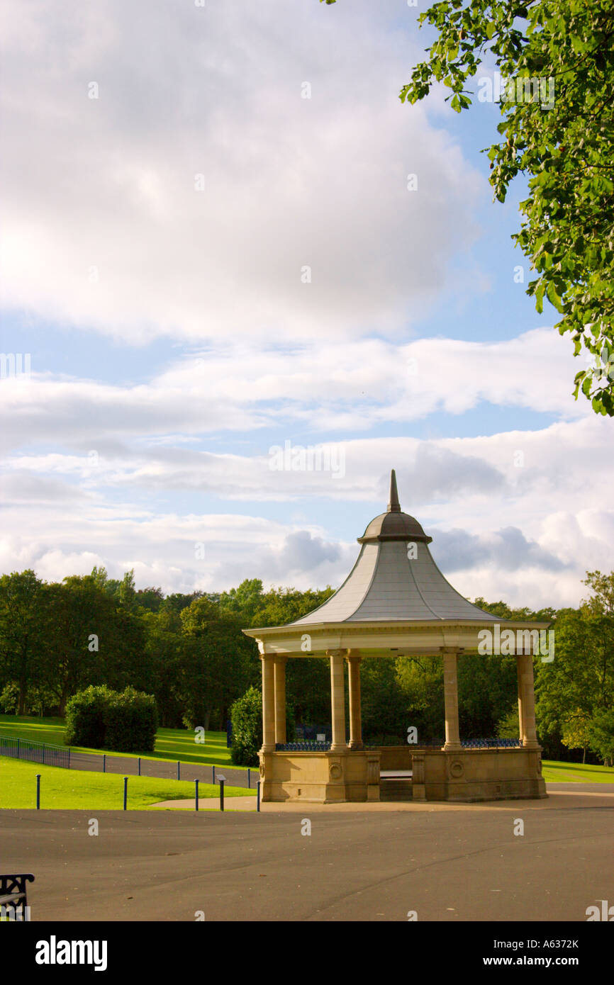 Bank Stand in Lister Park Bradford UK Stock Photo - Alamy