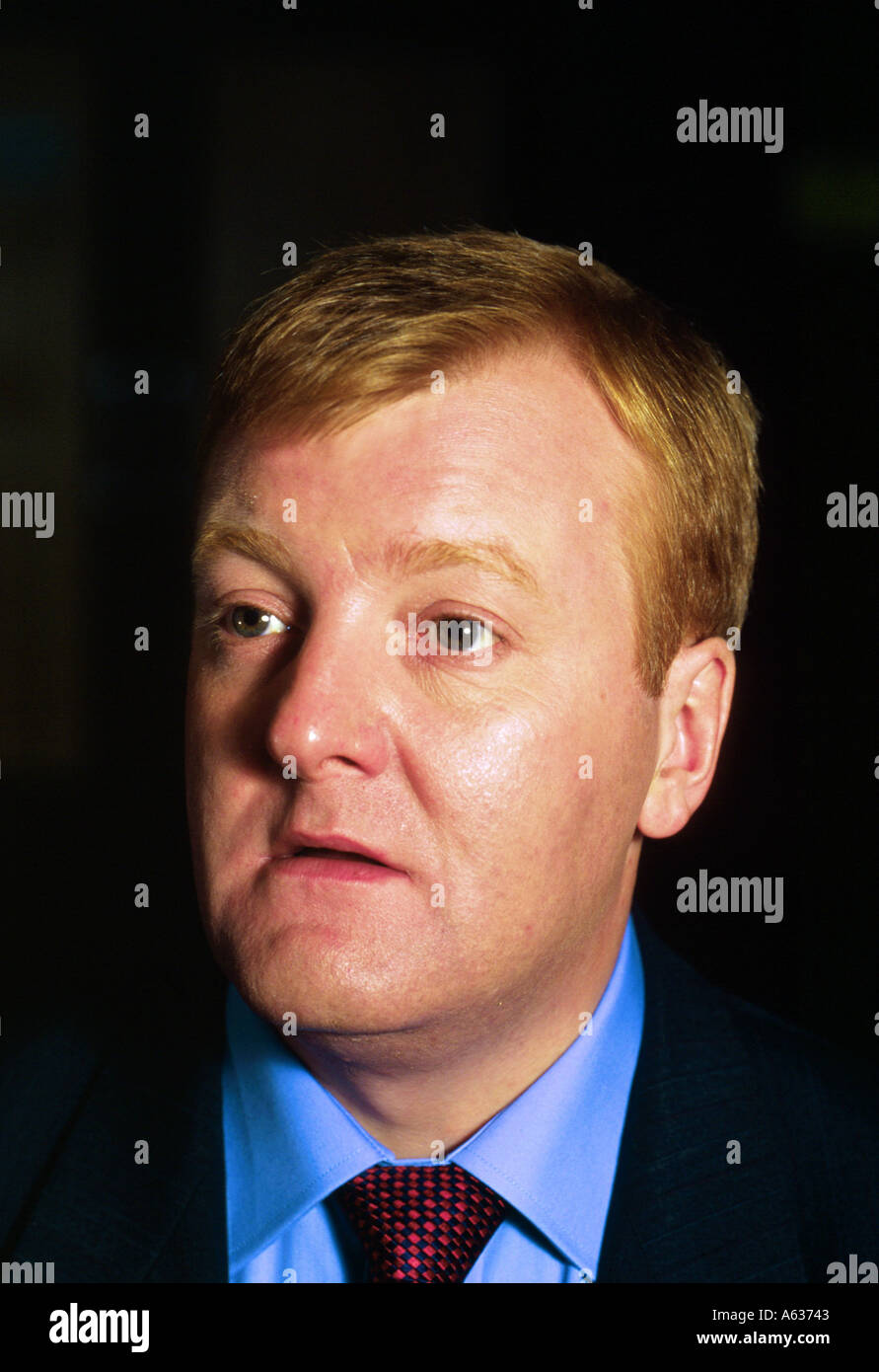 Portraits of Charles Kennedy leader of the Liberal Democrat Party Stock ...