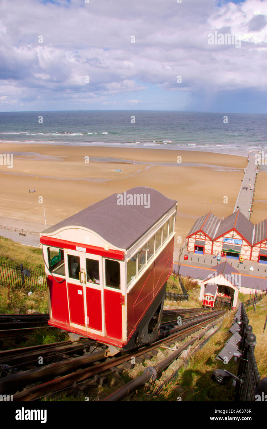 Cliff lift at Saltburn UK Stock Photo - Alamy