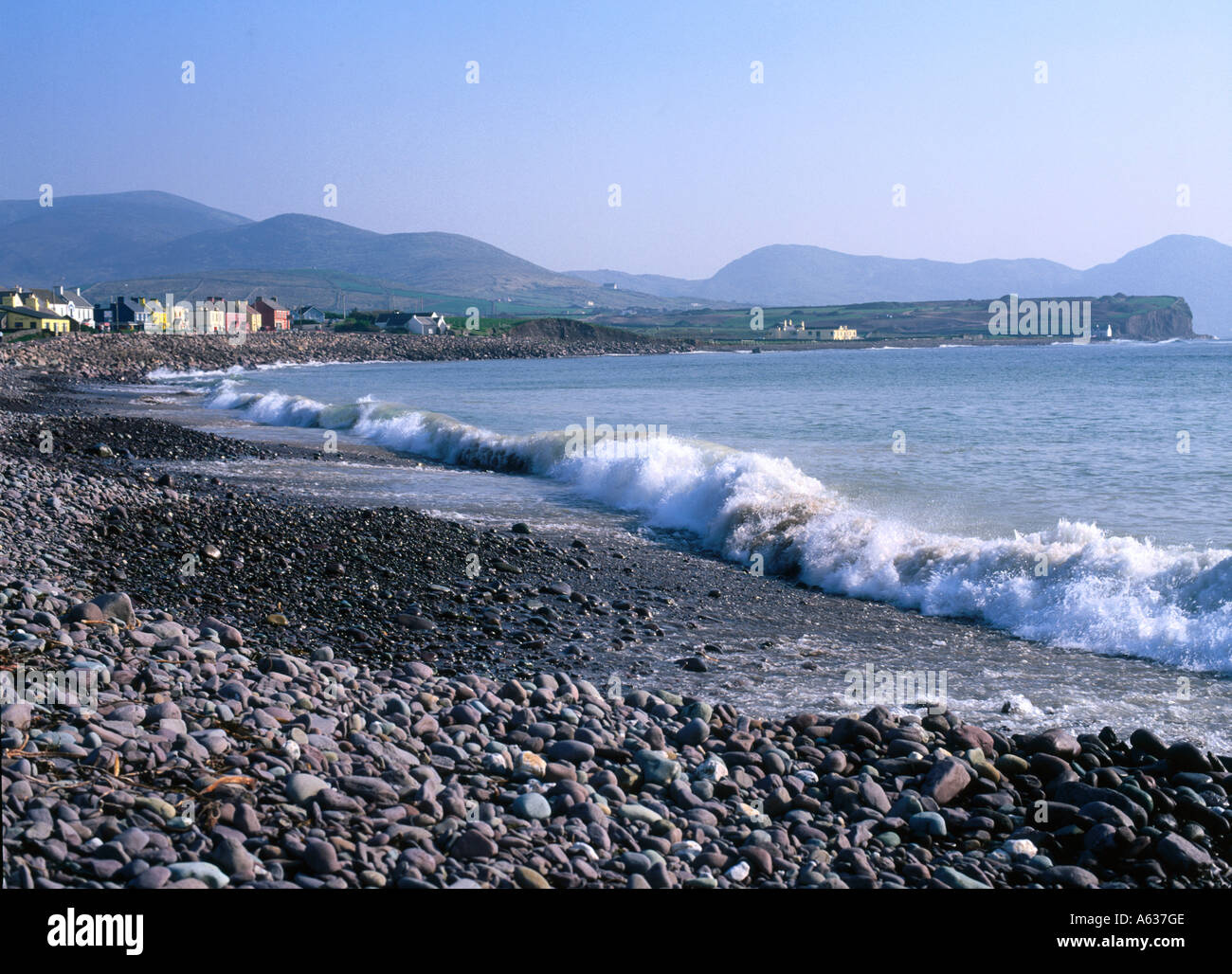 Sea waves on the coast, Ballinskelligs, Ring Of Kerry, County Kerry ...