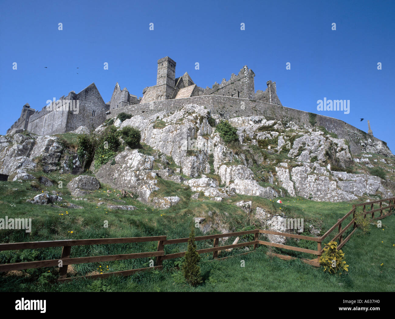 Castle on hill, Rock Of Cashel, County Tipperary, Munster, Republic Of ...