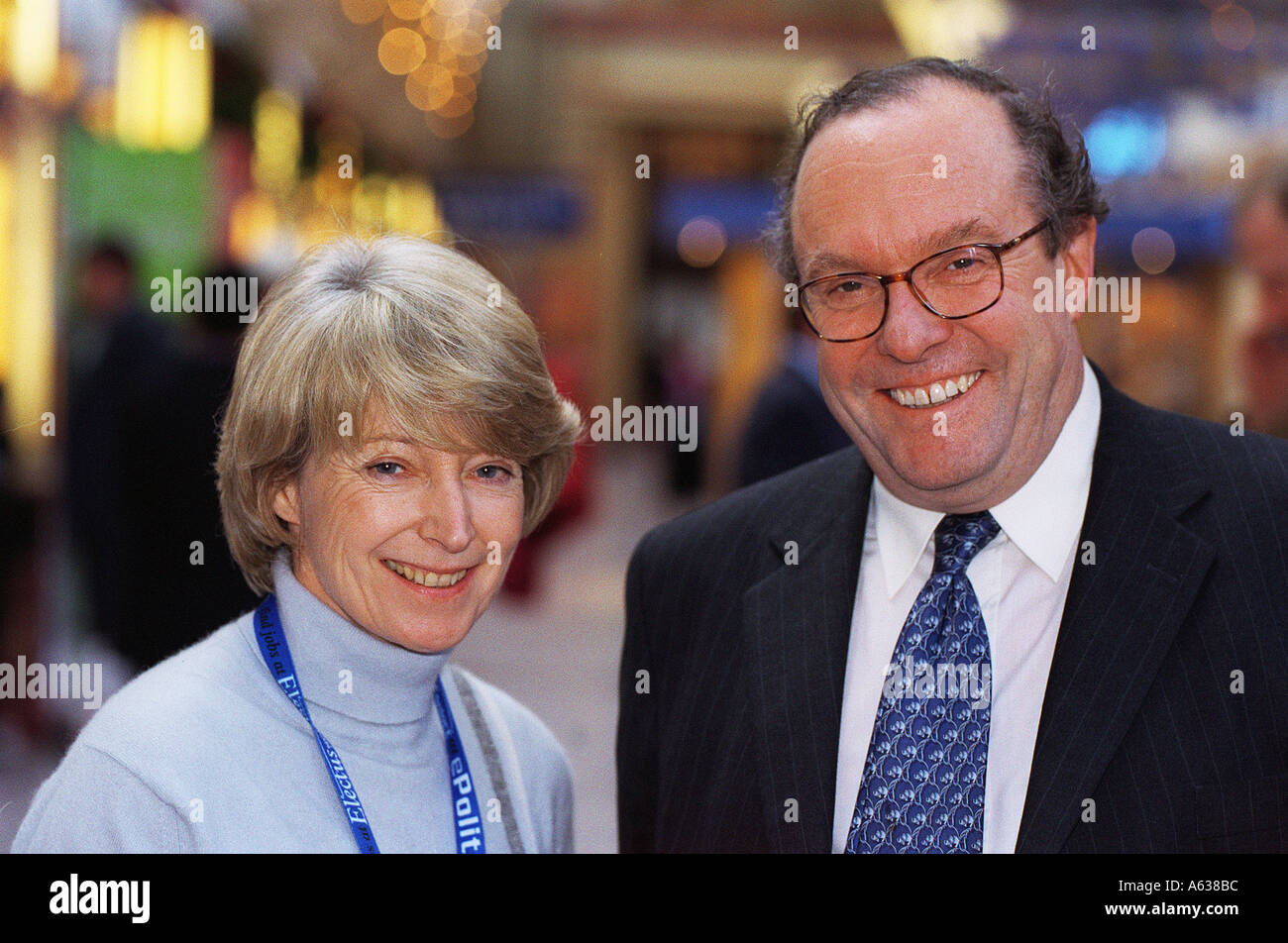 Mr and Mrs Michael Ancram MP Conservative for Devizes seen at the ...