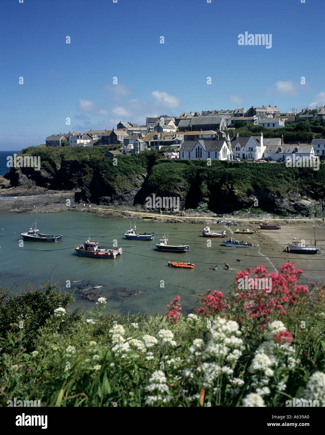 Cornish Coastal Walk Port Isaac to Portquin Cornwall Stock Photo - Alamy