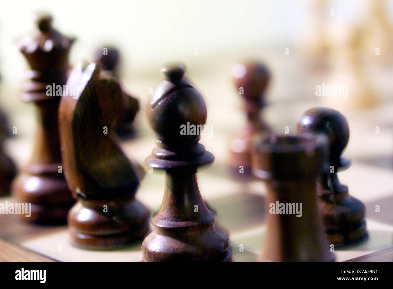 Chess opening chess board with pieces hi-res stock photography and ...