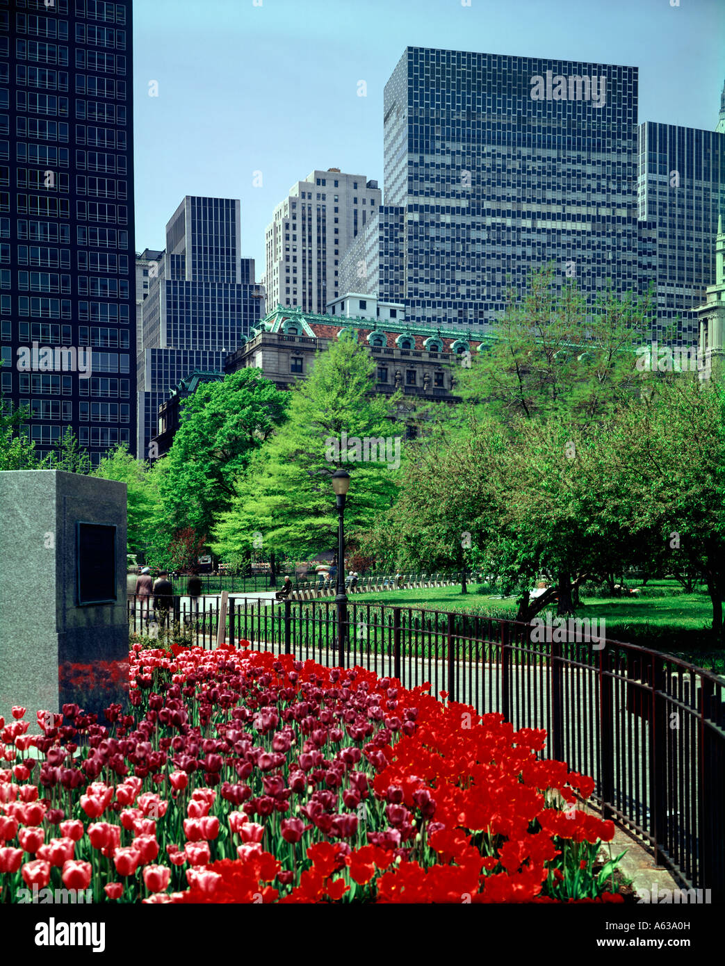 Battery Park in Lower Manhattan is the kickoff spot for the ferry trip ...