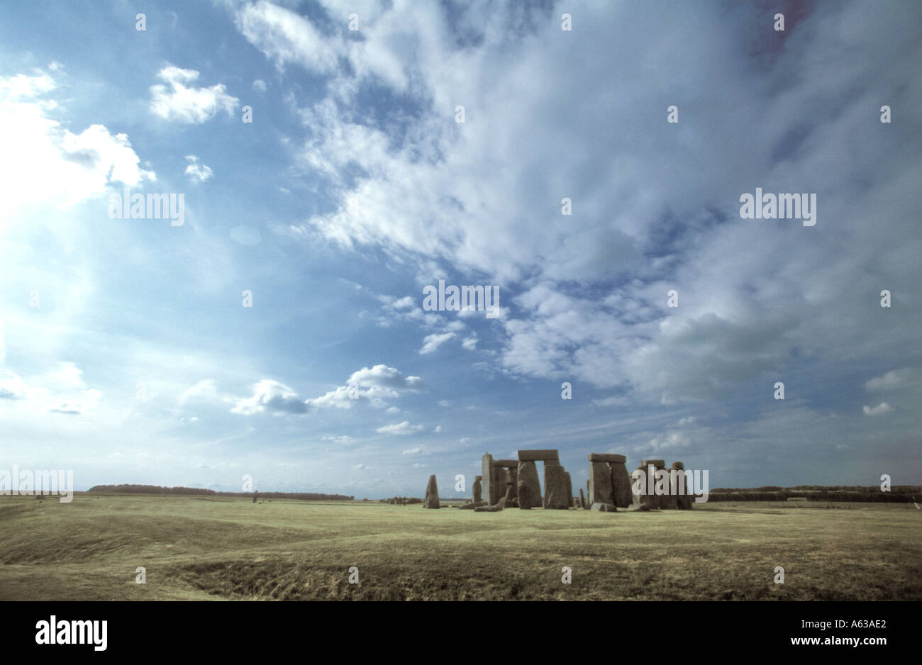 The ancient stone circle of Stonehenge in Britain Stock Photo - Alamy