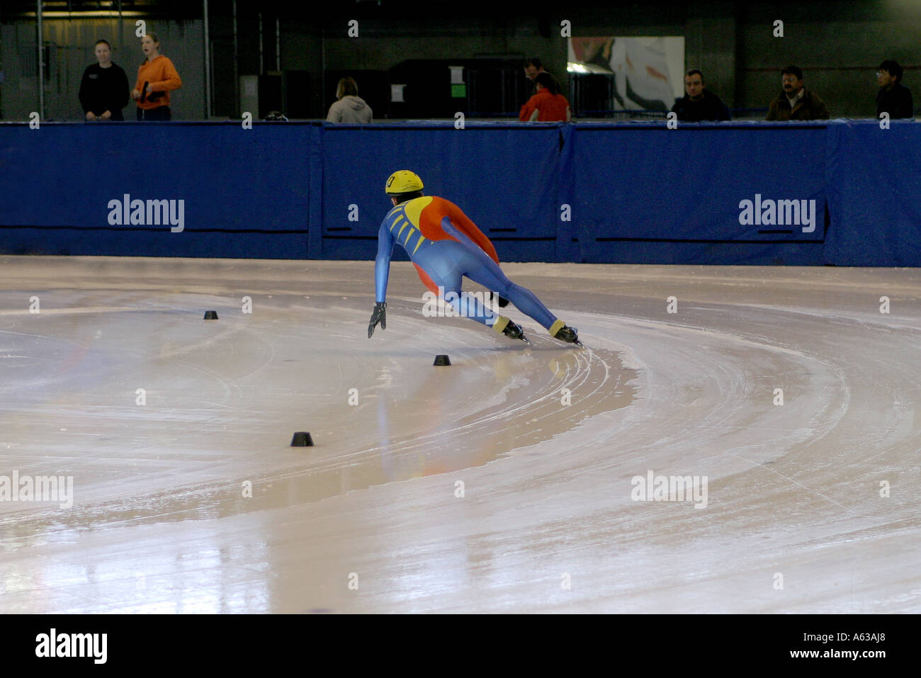 Short track speed skating Stock Photo - Alamy