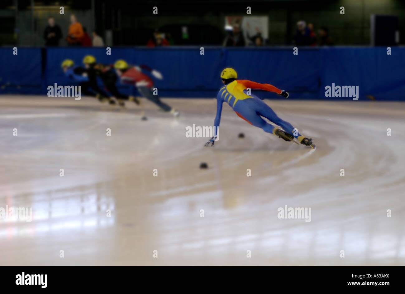 Short track speed skating Stock Photo - Alamy
