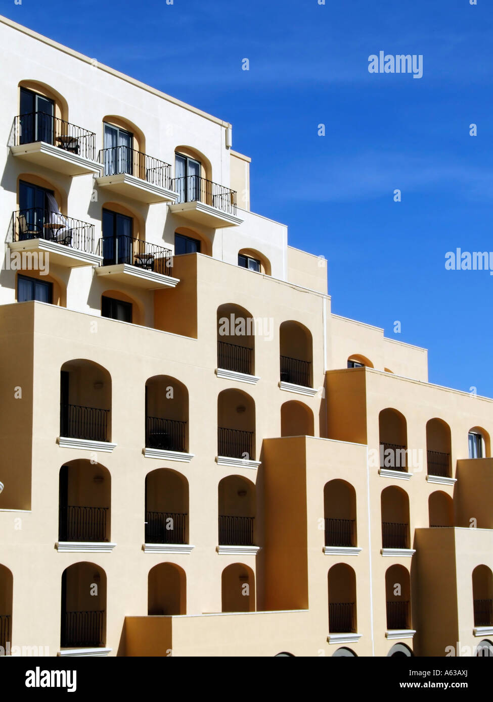 Modern apartments in the Mediterranean island of Malta Stock Photo - Alamy