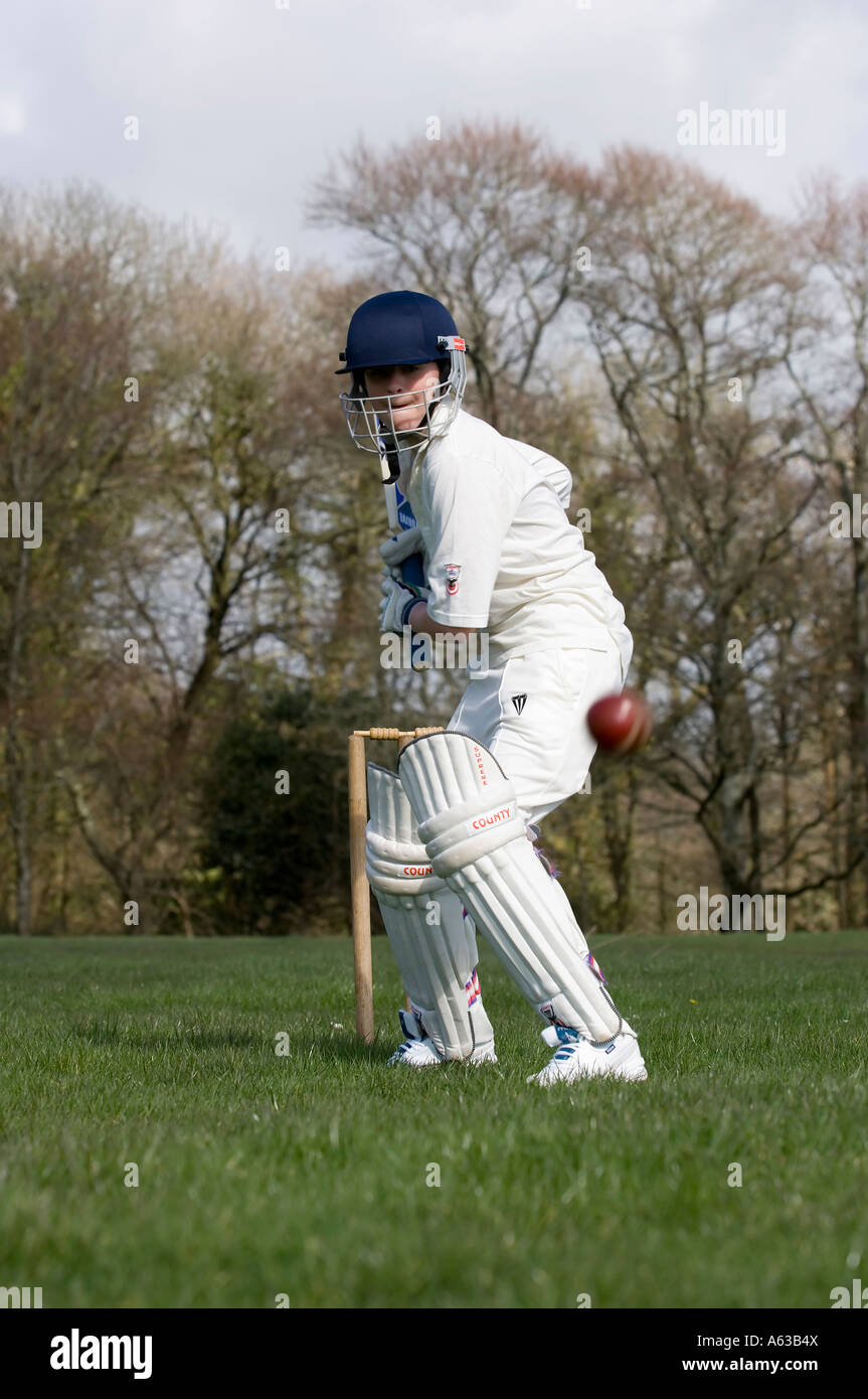 Sport cricket action hit batting hi-res stock photography and images ...