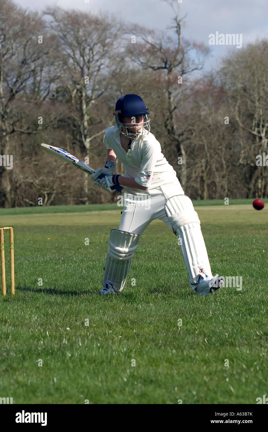 Boy with cricket bat hi-res stock photography and images - Alamy