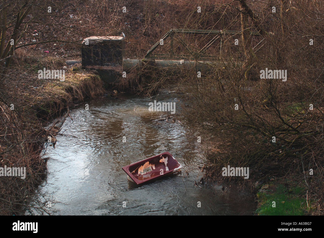 Bath Tub In River Stock Photo - Alamy