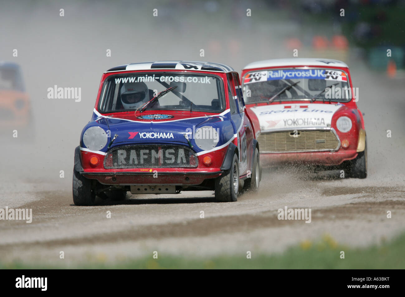 Mini rallycross fun, Croft Stock Photo - Alamy