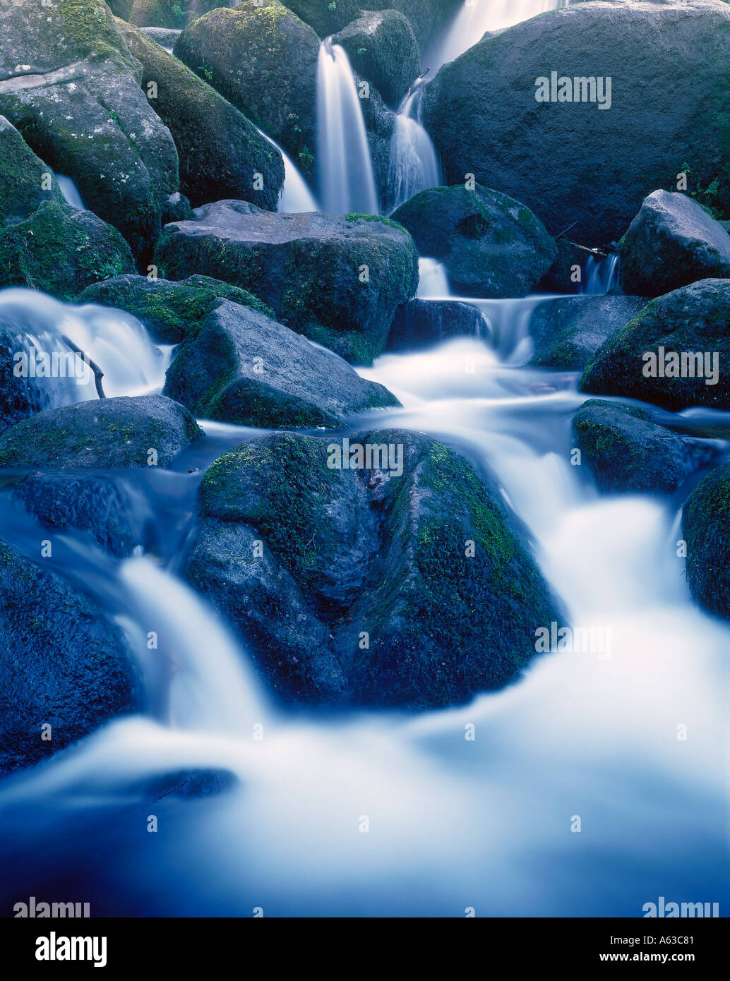 Becky Falls Dartmoor Devon England Stock Photo - Alamy