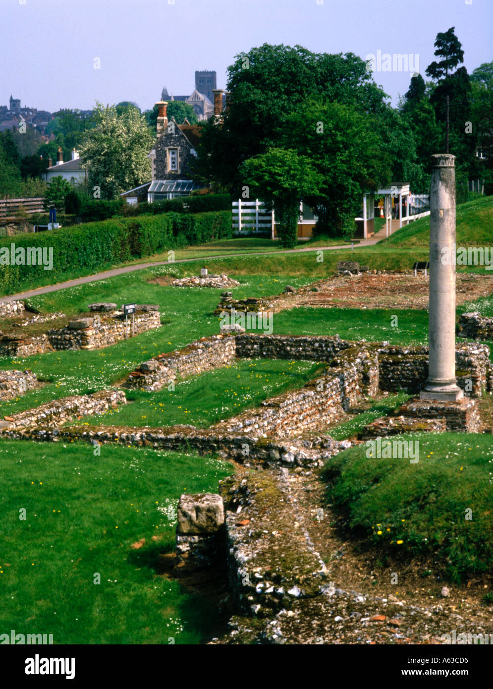 St albans roman ruins hi-res stock photography and images - Alamy