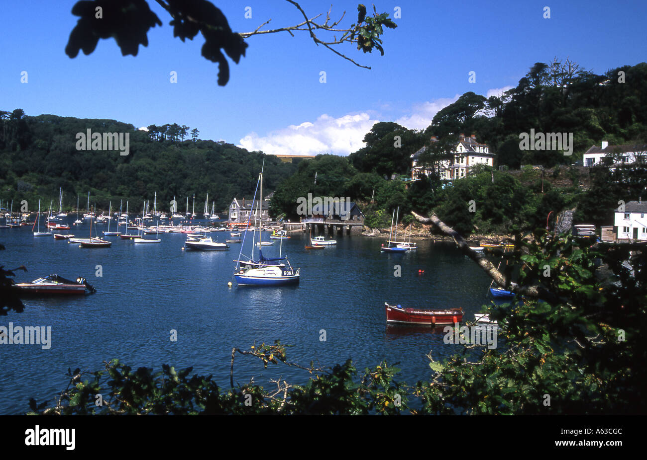 The sheltered inlet of Yealm Pool by Newton Ferrers, South Devon Stock ...