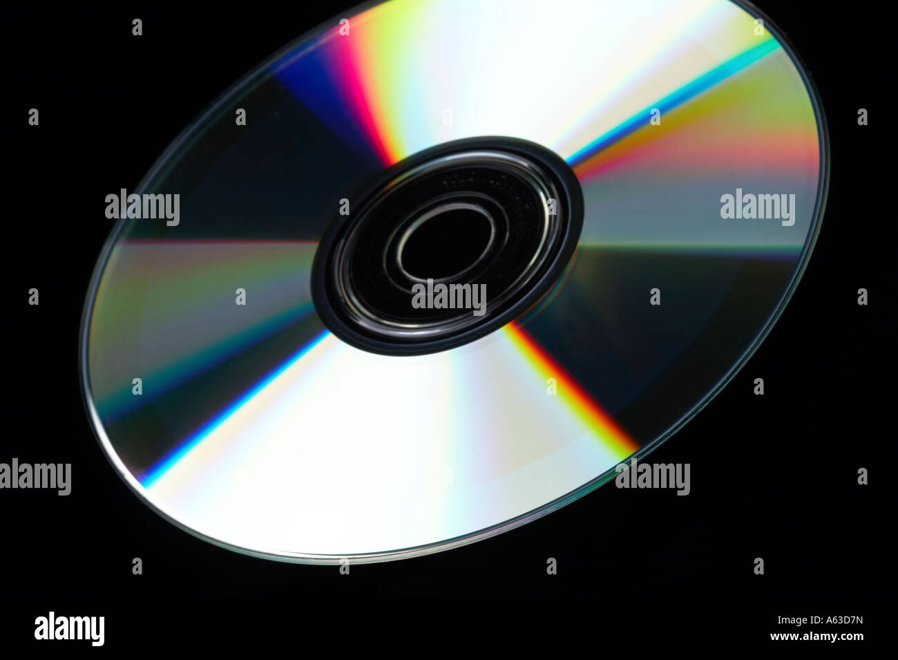 Single DVD on isolated blackbackground Stock Photo - Alamy