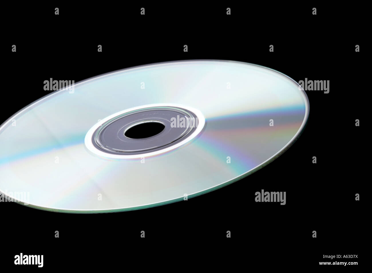 Single DVD on isolated blackbackground Stock Photo - Alamy