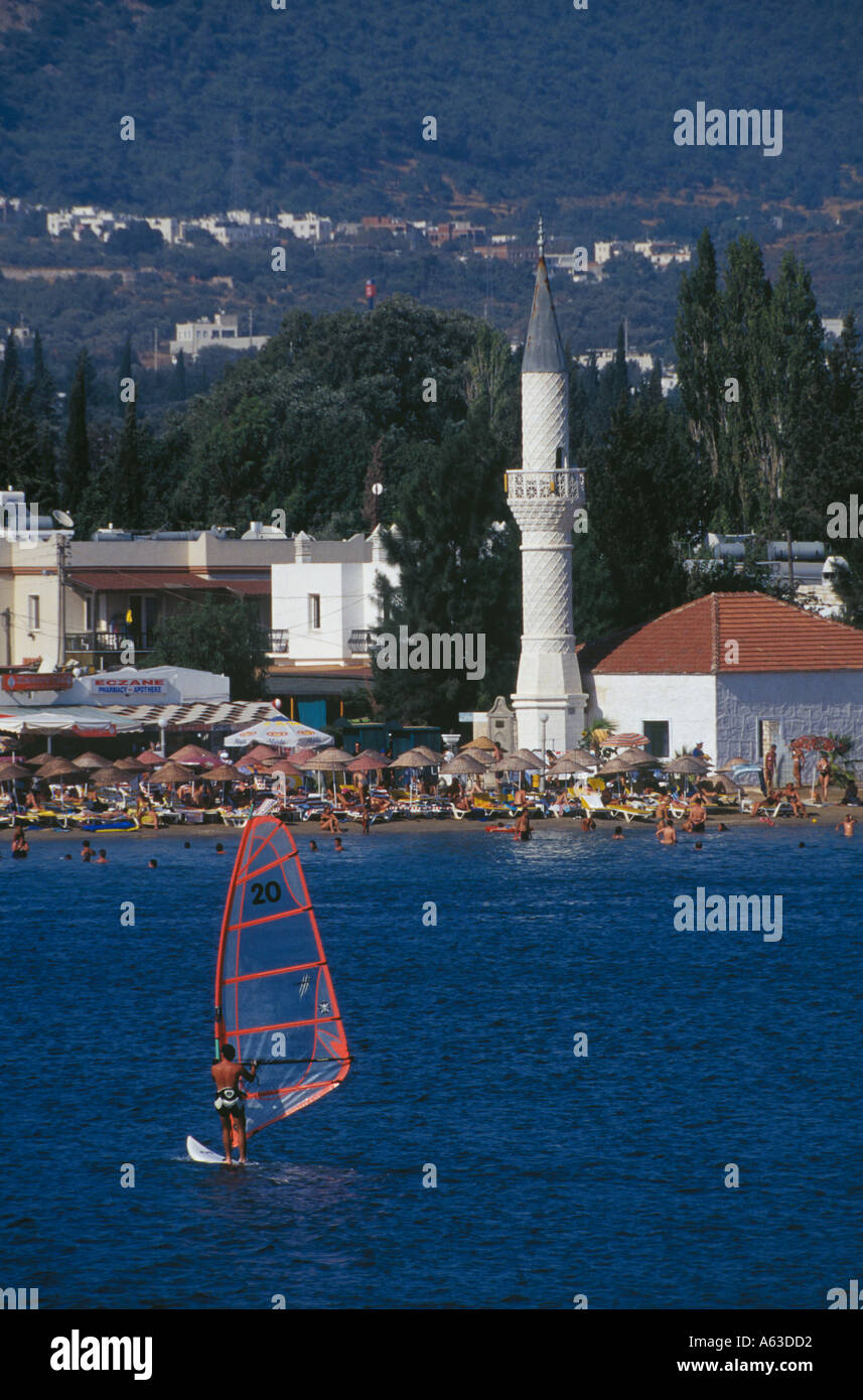 Female wind surfer swimmers in Bitez bay famous for windsurfing Bitez ...