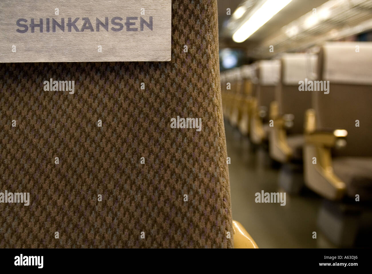 1965 Shinkansen Bullet Train seat Stock Photo - Alamy