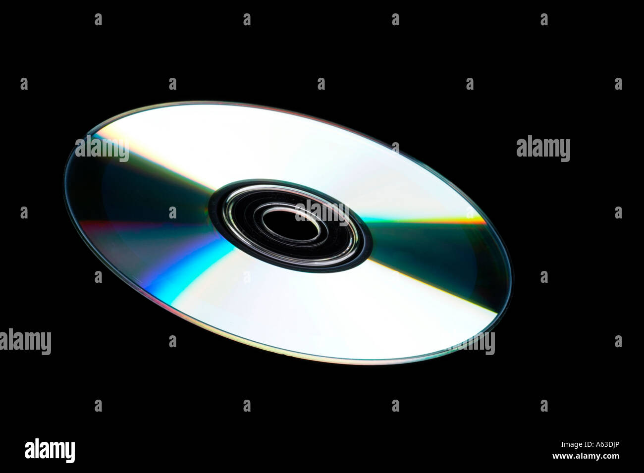 Single DVD on isolated blackbackground Stock Photo - Alamy