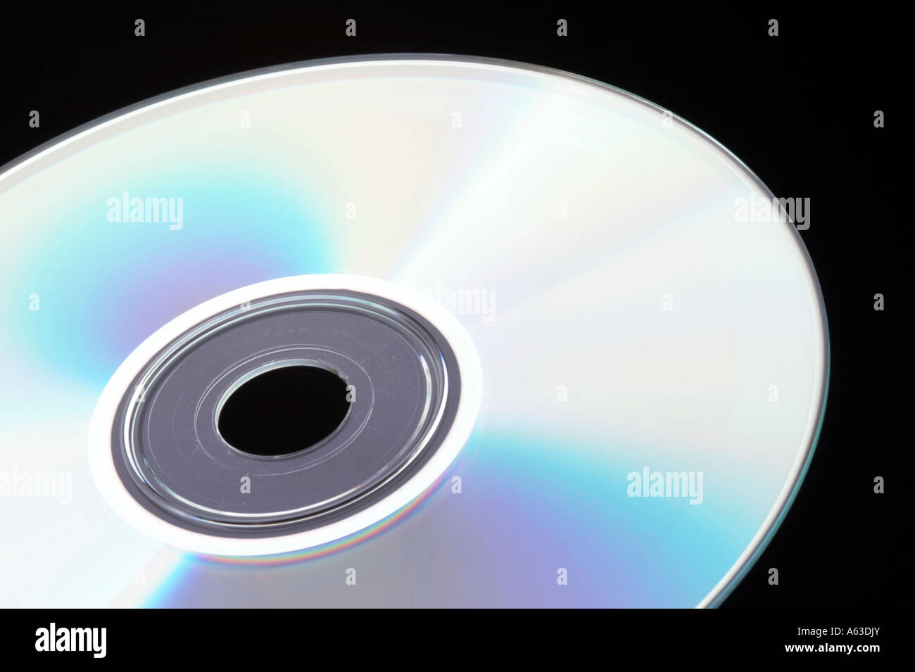 Single DVD on isolated blackbackground Stock Photo - Alamy