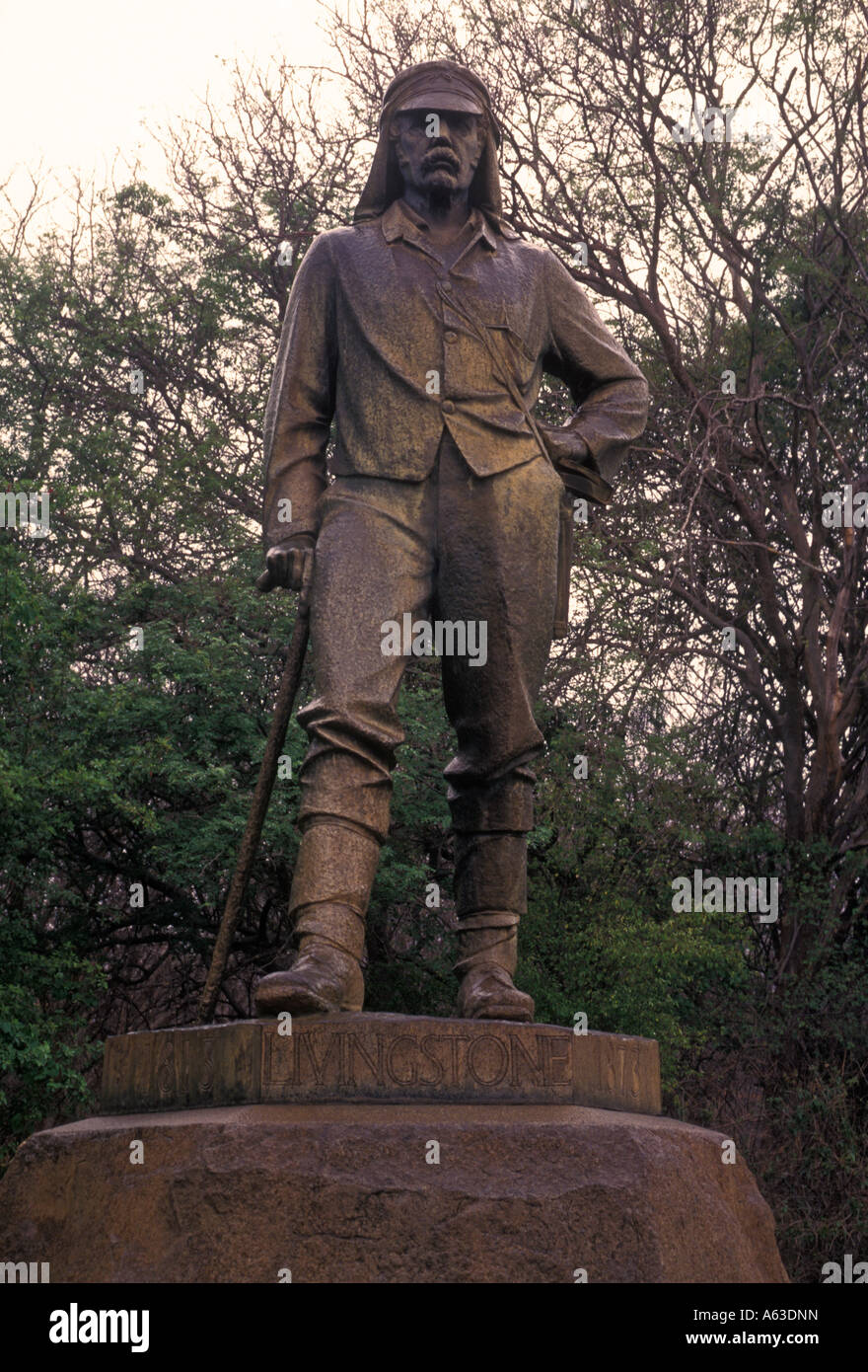 statue, David Livingston Monument, Livingston Monument, Vic Falls ...