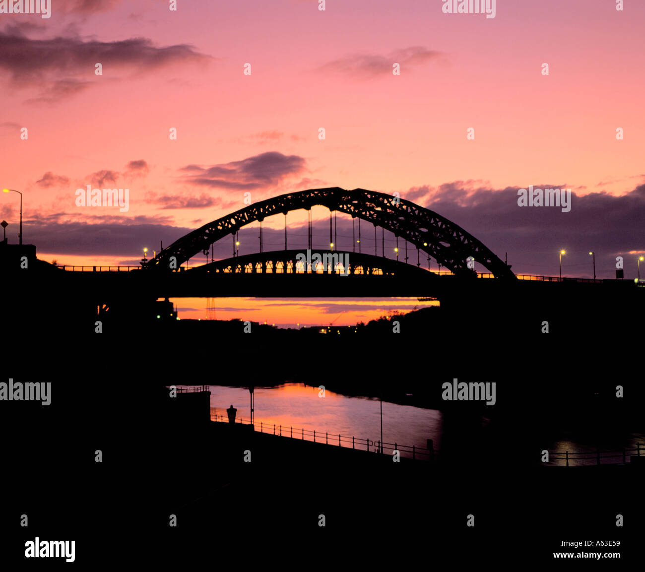 The wearmouth bridge in sunderland hi-res stock photography and images ...