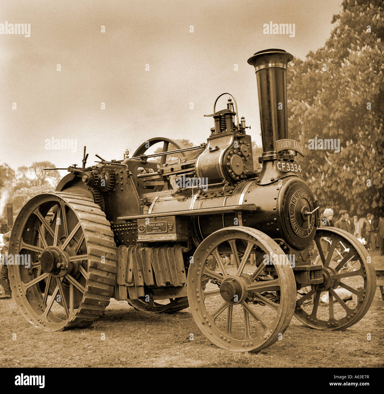 Burrell Steam Traction Engine Stock Photo - Alamy