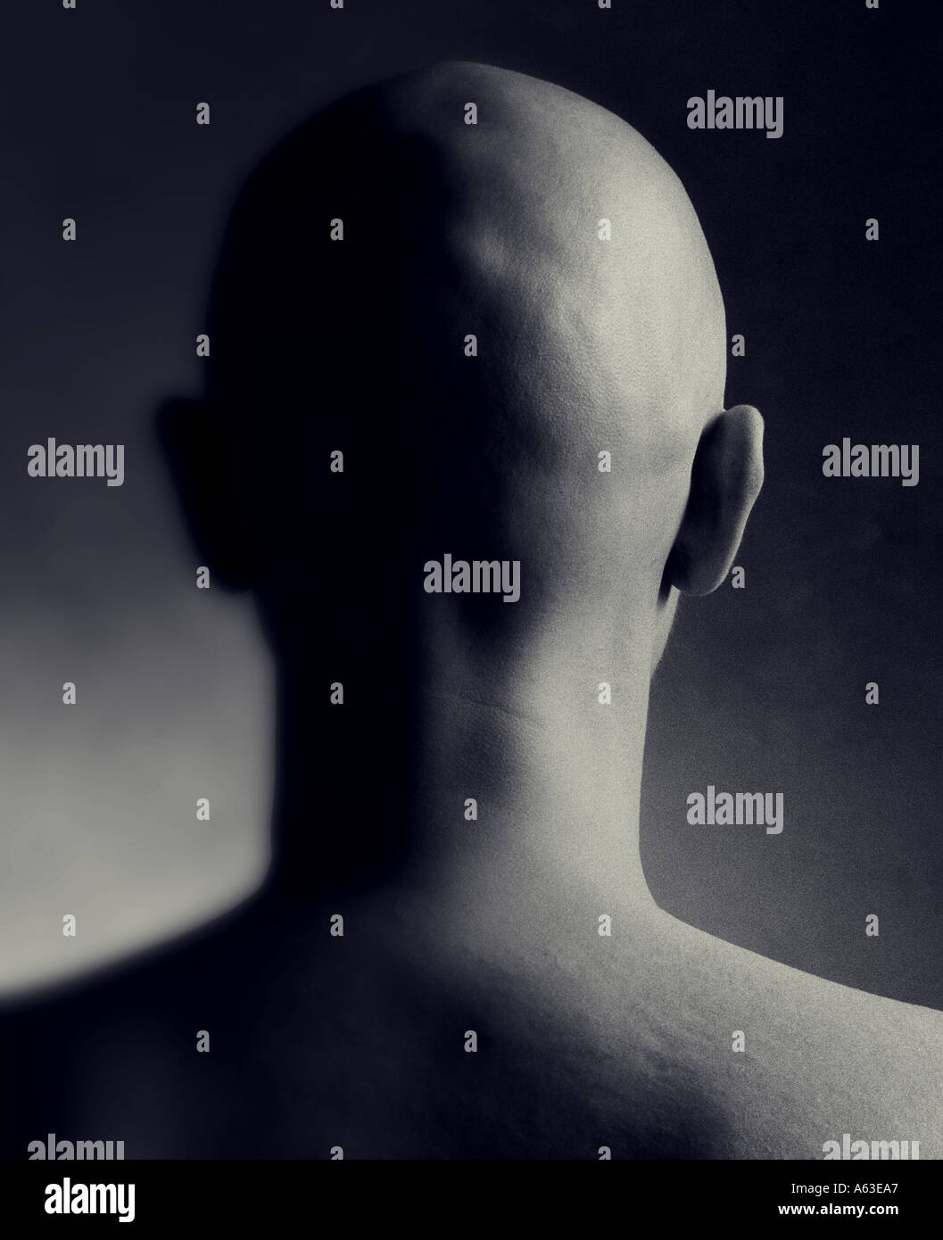 man with bold head Stock Photo - Alamy