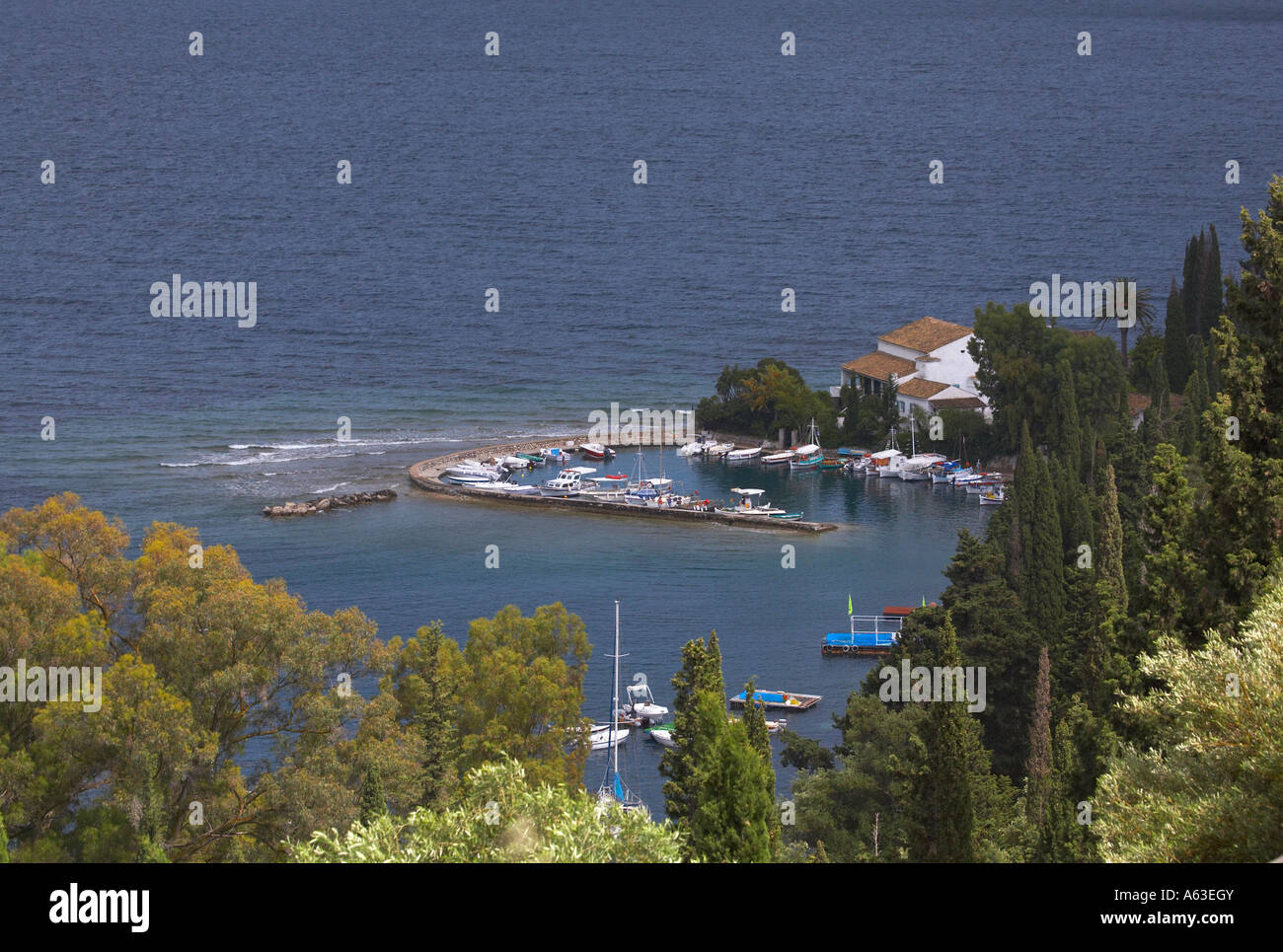 Kouloura corfu greece harbour kerkyra hi-res stock photography and ...