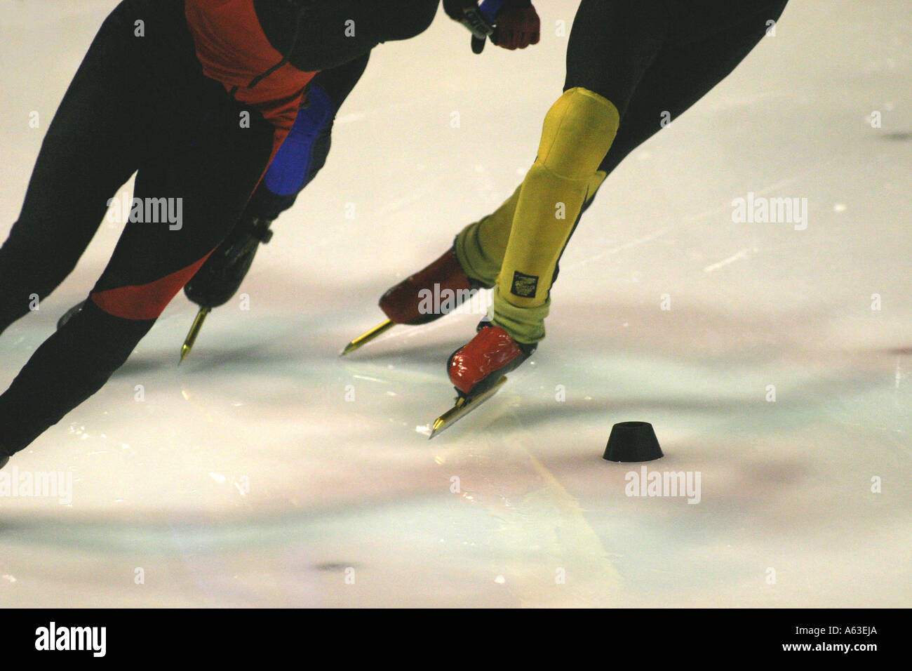 Short track speed skating Stock Photo - Alamy