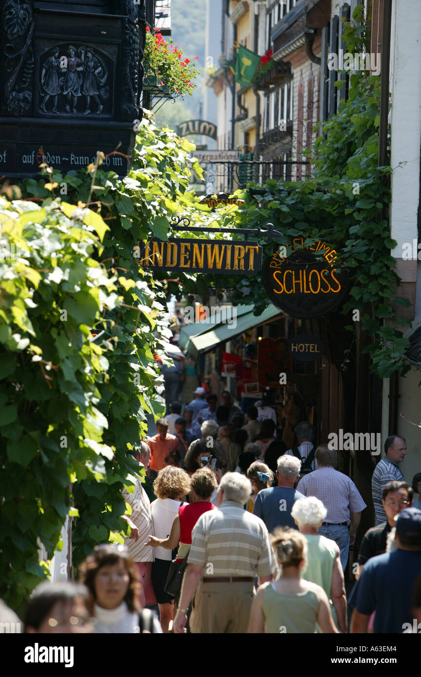 Group of people in street, Hesse, Germany Stock Photo - Alamy