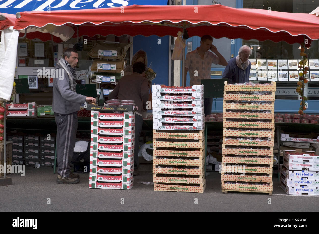 French street market stall in London Stock Photo - Alamy