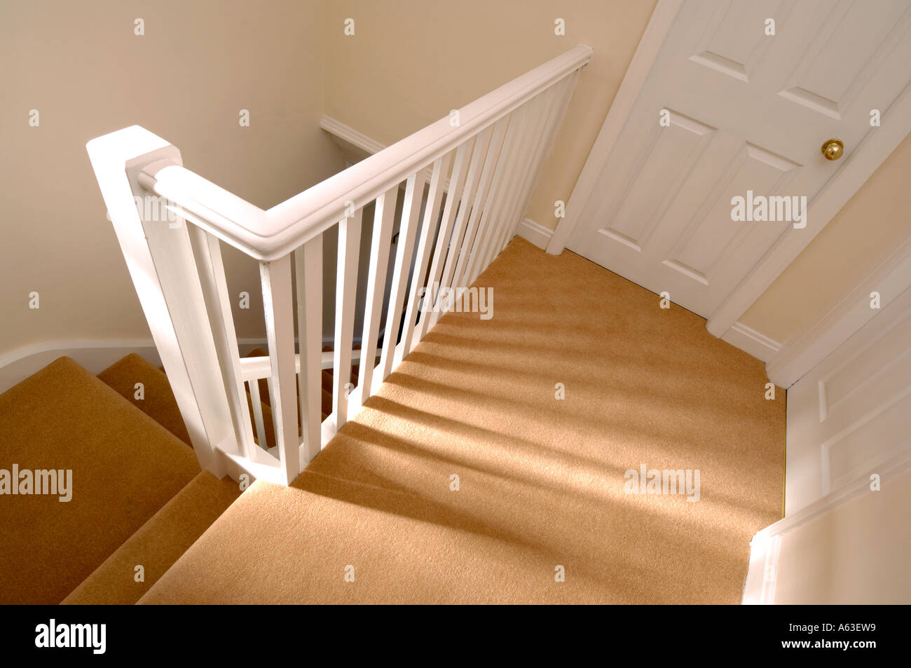 Interior stairs landing hi-res stock photography and images - Alamy