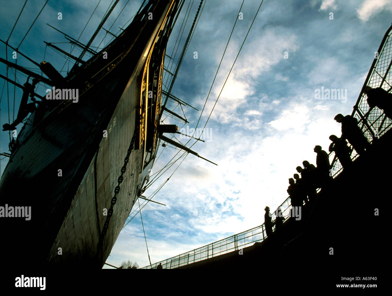Cutty Sark Tea Clipper moored at Greenwich, London Stock Photo - Alamy