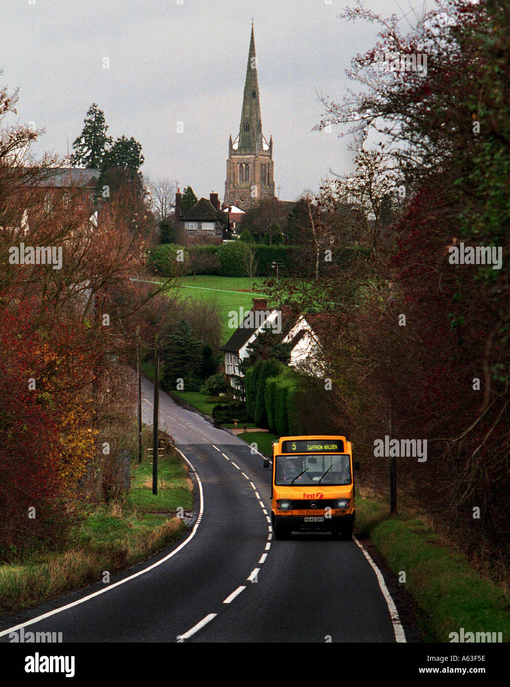 Rural Bus service. Seen here travelling between Saffron Walden and ...